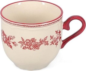 Vínový/slonovinový porcelánový šálek 215 ml Cyril – S|P Collection