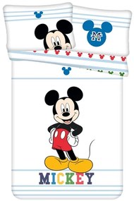 Jerry fabrics Disney povlečení do postýlky Mickey &quot;Colors&quot; baby 100x135 + 40x60 cm