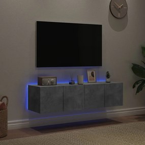 vidaXL Nástěnné TV skříňky s LED 2 ks 60 x 35 x 31 cm [837274] Barva: kouřový dub