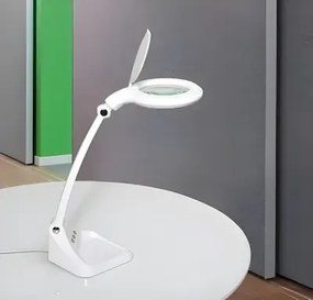 Maul Iris 8261202 bílá / LED lampa s lupou / stmívatelná