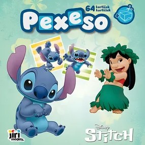JIRI MODELS Pexeso v sešitu Lilo  Stitch / 64 kartiček / Krabička k vy