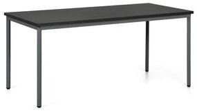 Jídelní stůl TRIVIA, tmavě šedá konstrukce, 1600 x 800 mm, wenge