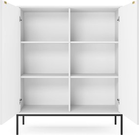 PSK Komoda NEMO K104, Bílá 104 cm Dekor nohou: Černé