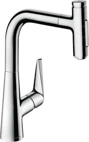 Hansgrohe Talis Select M51, dřezová baterie M5117-H220 s výsuvnou sprškou, sBOX, chromová, HAN-73868000
