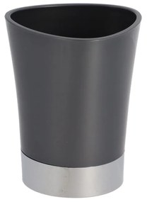 Koupelnový pohár Cuesta, šedá/s chromovými prvky, 250 ml