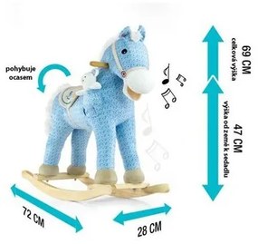 Milly Mally Houpací koník s melodií Pony, růžová