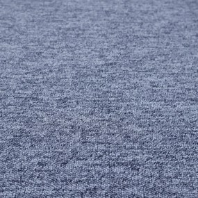 AKCIA: 100x420 cm Metrážny koberec Classica 28, záťažový, šíře, modrá, ab (mriežka), chodba / predsieň, Condor Carpets