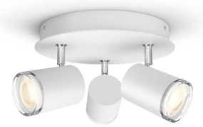 Philips hue 8719514340855 led koupelnové nástěnné bodové svítidlo adore 1x5w | gu10 | 250-350lm | 2200-6500k | ip44 - white ambiance, bluetooth, stmívatelné, dálkové ovládání, bílá