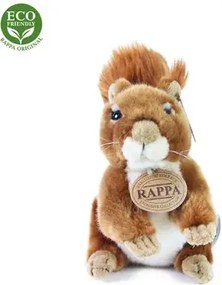 RAPPA Plyšová veverka 17 cm / ECO-FRIENDLY / od 0 měsíců