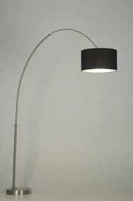 Stojací designová oblouková lampa Adamo Nero