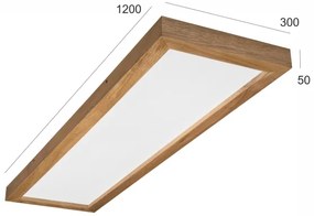 Brilagi-LED Stmívatelné svítidlo WOODY FRAME LED/50W/230V dub 120x30 cm IP44 +DO