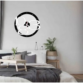 Moderní Nástěnné Hodiny s Unikátním Designem z Plexiskla I SENTOP X0013-RAL9005-RAL9010