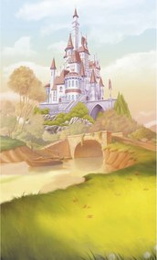 Komar Vliesová fototapeta Disney Princess Belle Castle River150 x 250 cm