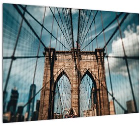 Skleněný obraz - Brooklynský most (70x50 cm)
