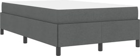 Postel s boxspringem Tmavě šedá 120 x 190 cm textil 3398844