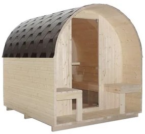RAKOUSKÝ produkt - Venkovní sauna ISLAND - XL pro 4 osoby 189x220x200 (F90220)