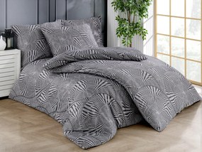 Brotex Prodloužené povlečení Satén 140x220 70x90cm Pandora grey