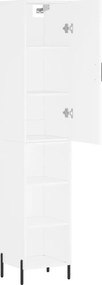 vidaXL Skříň highboard 34,5 x 34 x 180 cm kompozitní dřevo [3198985] Barva: bílá s vysokým leskem