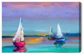 Obraz Abstraktní Plachetnice Na Moři Nedostatek Nedostatek Plátno Canvas 120x80