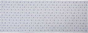 Bavlněný běhoun s modrými růžičkami Blue Rose Blooming - 50*140 cm