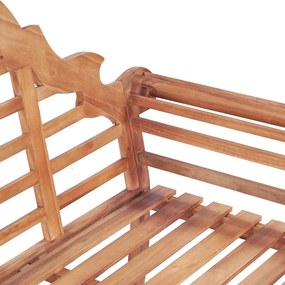 Zahradní lavice 127 x 58,5 x 92,5 cm masivní teakové dřevo 319152
