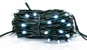Hobby Line LED světelný řetěz, venkovní, 4 m, ledově bílá, 32 diod, tmavě zelený kabel, IP44, prodlužovací