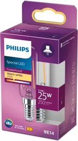 Philips LED žárovka E14 2,1W / Žárovka / náhrada 25W / 250 lm / čirá