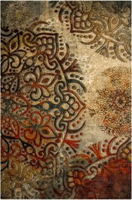 Koberec Polonia Boho červený / béžový