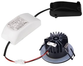 LA 1002098 PATTA-I, LED venkovní svítidlo k zabudování do stropu, kulaté DL IP65 černá 1800-3000K - BIG WHITE (SLV)