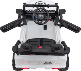 Ramiz Elektrické autíčko Toyota FJ Cruiser bílé + ovladač + pohon 4x4 + LED a audio + EVA kola + plynulý rozjezd