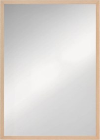 HOMCOM Zrcadlo do koupelny 50x70 cm Obdélníkové dekorativní zrcadlo do obývacího pokoje, vstupní haly, horizontálně nebo vertikálně, přírodní | Aosom