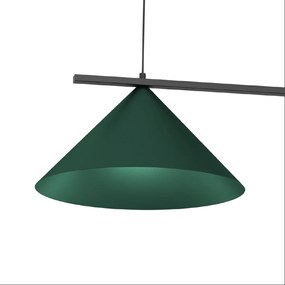 Závěsné svítidlo Capital, 2x zelené kovové stínítko, (fi 46cm), gr