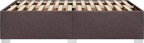 Rám postele bez matrací tmavě šedá 120x190 cm textil 3284460