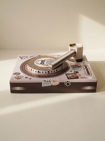 Sinsay - Kartonové škrabadlo pro kočku ve tvaru DJ konzole - krémová