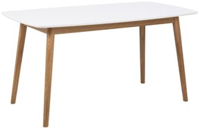 OnaDnes -20% Scandi Bílý dubový jídelní stůl Nagy 150 cm