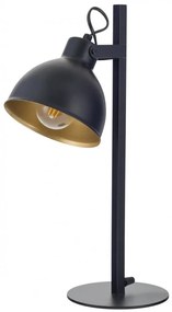 SIGMA Industriální stolní lampa MARS, 1xE27, 60W, černá/zlatá 50264