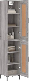 Skříň highboard šedá sonoma 34,5 x 34 x 180 cm kompozitní dřevo 3200455