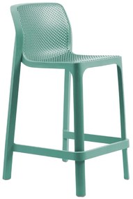 OnaDnes -20% Nardi Tyrkysově modrá plastová zahradní barová židle Net 65 cm