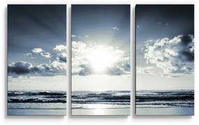 Sablio Obraz - 3-dílný Pohled na moře - 120x80 cm