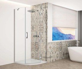 Gelco Trinity - Sprchový kout čtvrtkruhový 90x90 cm, pravé, čiré sklo/chrom GT6590CR-CH