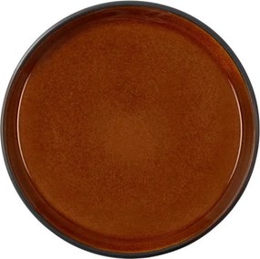 Černý/jantarový dezertní talíř z kameniny ø 17 cm Gastro Black/Amber – Bitz