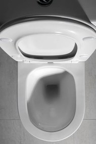 Sapho, PACO RIMLESS WC kombi mísa s nádržkou včetně splachovací soupravy, spodní/zadní, PC1012WR
