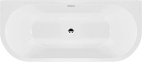 Volně stojící akrylátová vana ke stěně REA CAPRI 170 cm