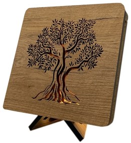 Li-Go "Olivovník" lampa 19x19cm provedení povrchu: černá s patinou