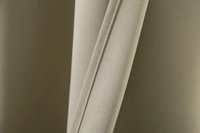 Závěs OXFORD 140x250 cm, světle béžový Zavěšení: Kovové kroužky