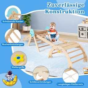 Costway 9 v 1 Montessori prolézačka sada s lezeckým obloukem