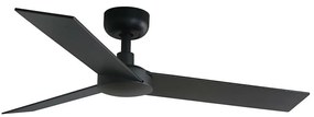 FARO Barcelona FARO 34296WT-Stropní ventilátor RUDDER S černá pr. 106 cm WT + dálkové ovládání 34296T