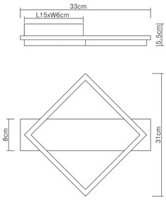 Globo 67294D - LED Stropní svítidlo BEATRIX LED/12W/230V