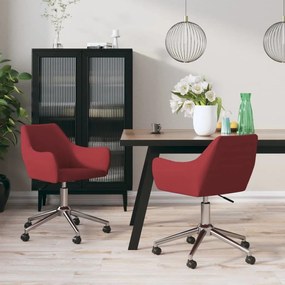 vidaXL Otočné jídelní židle 2 ks textil [330937] Barva: světle šedá