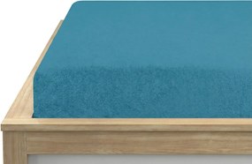 Froté prostěradlo EXCLUSIVE tmavě tyrkysové 90 x 200 cm